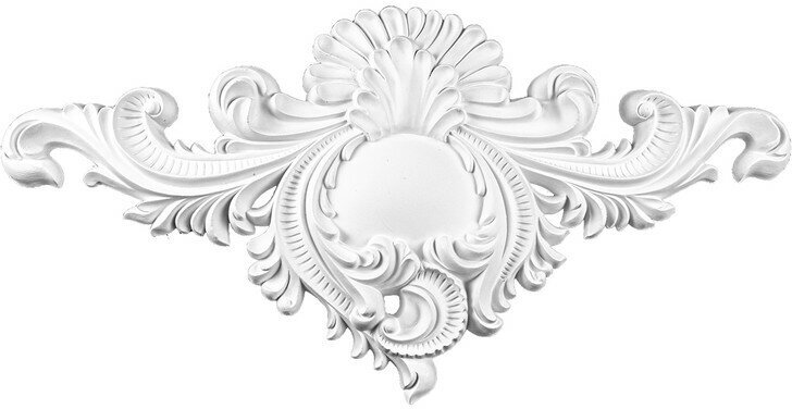 Орнамент декор для дома, Decomaster 62008, лепнина полиуретан, 780 х 385 х 40 мм