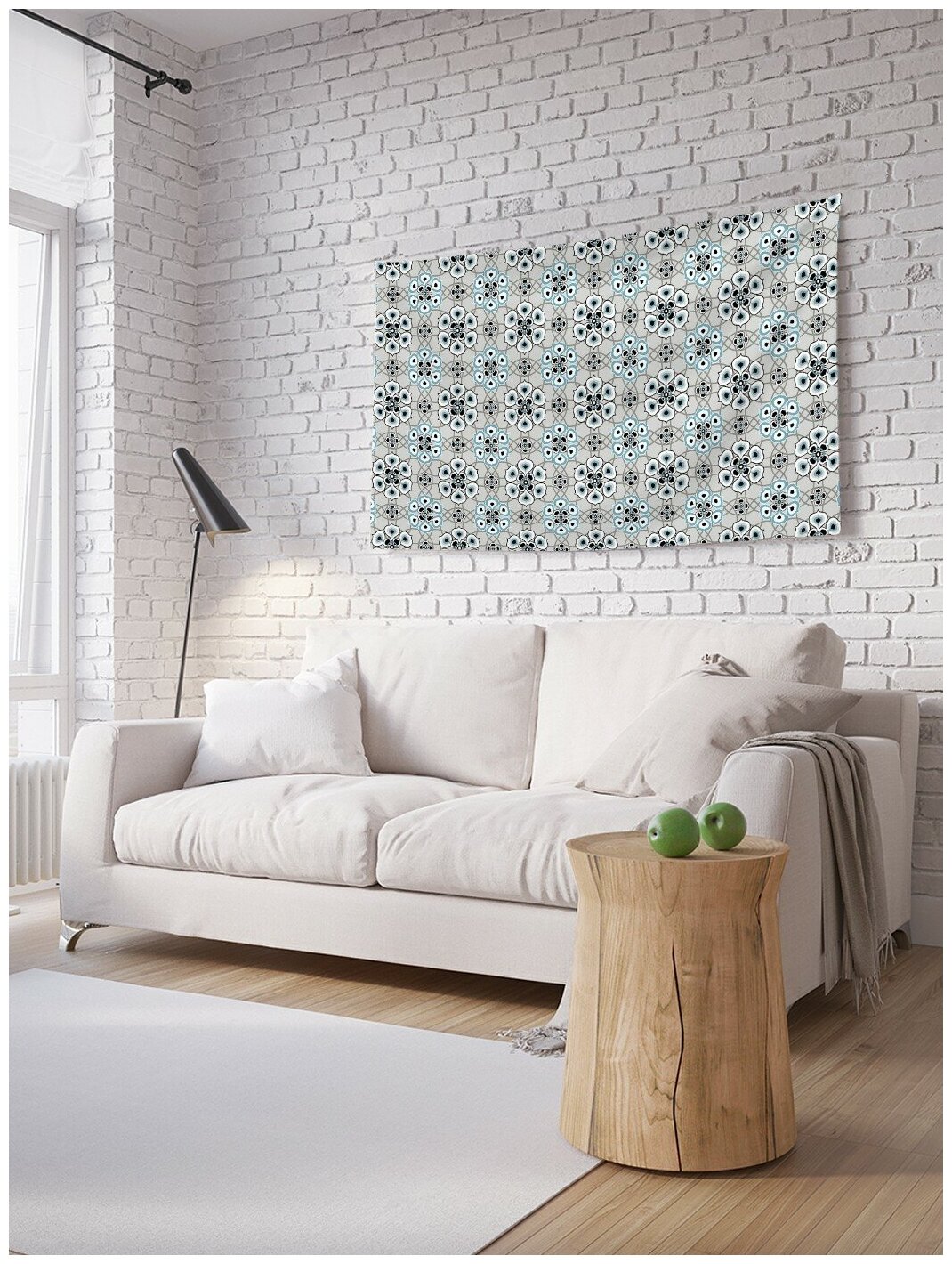 Фотопанно на стену горизонтальный постер 150х200 "Цветочная клетка", JoyArty