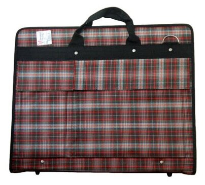 Папка для художника "Шотландка", 3 отделения. Формат А3