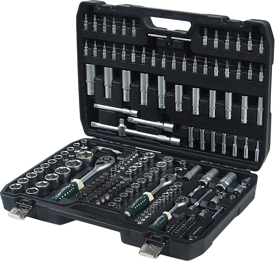 Набор инструментов 172 предмета слесарно-монтажный 1/4",3/8",1/2" ROCKFORCE RF-41723-5
