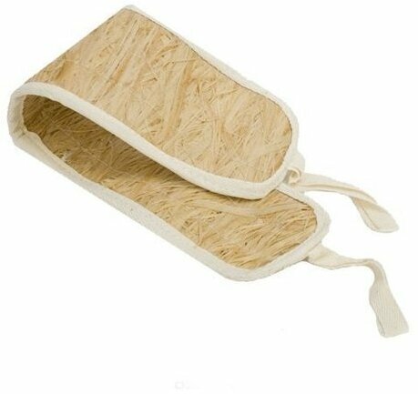 Kleona Мочалка лыковая с ручками бежевый