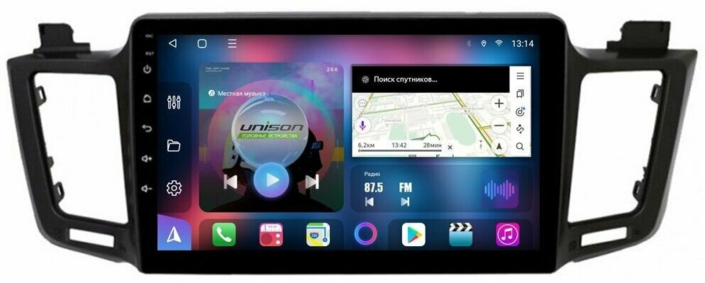 Штатная магнитола Toyota RAV4 4 XA40 2012-2019 UNISON 10A6 6Gb/128Gb, 8 ядер (468-10HA6)