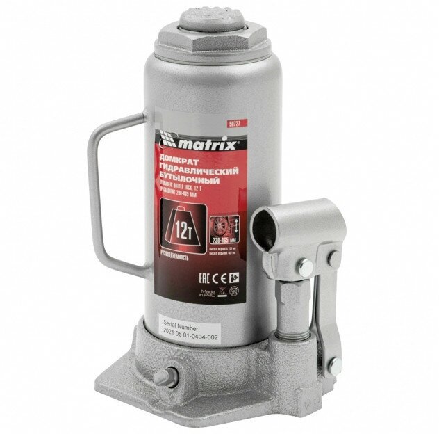 Домкрат MATRIX бутылочный 12т