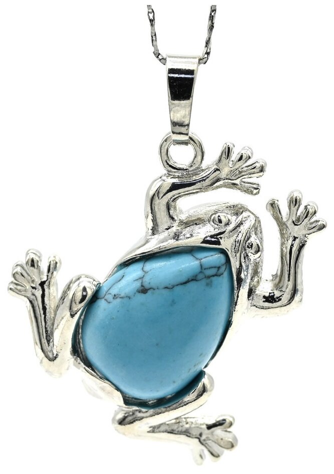 Подвеска, бирюза синтетическая