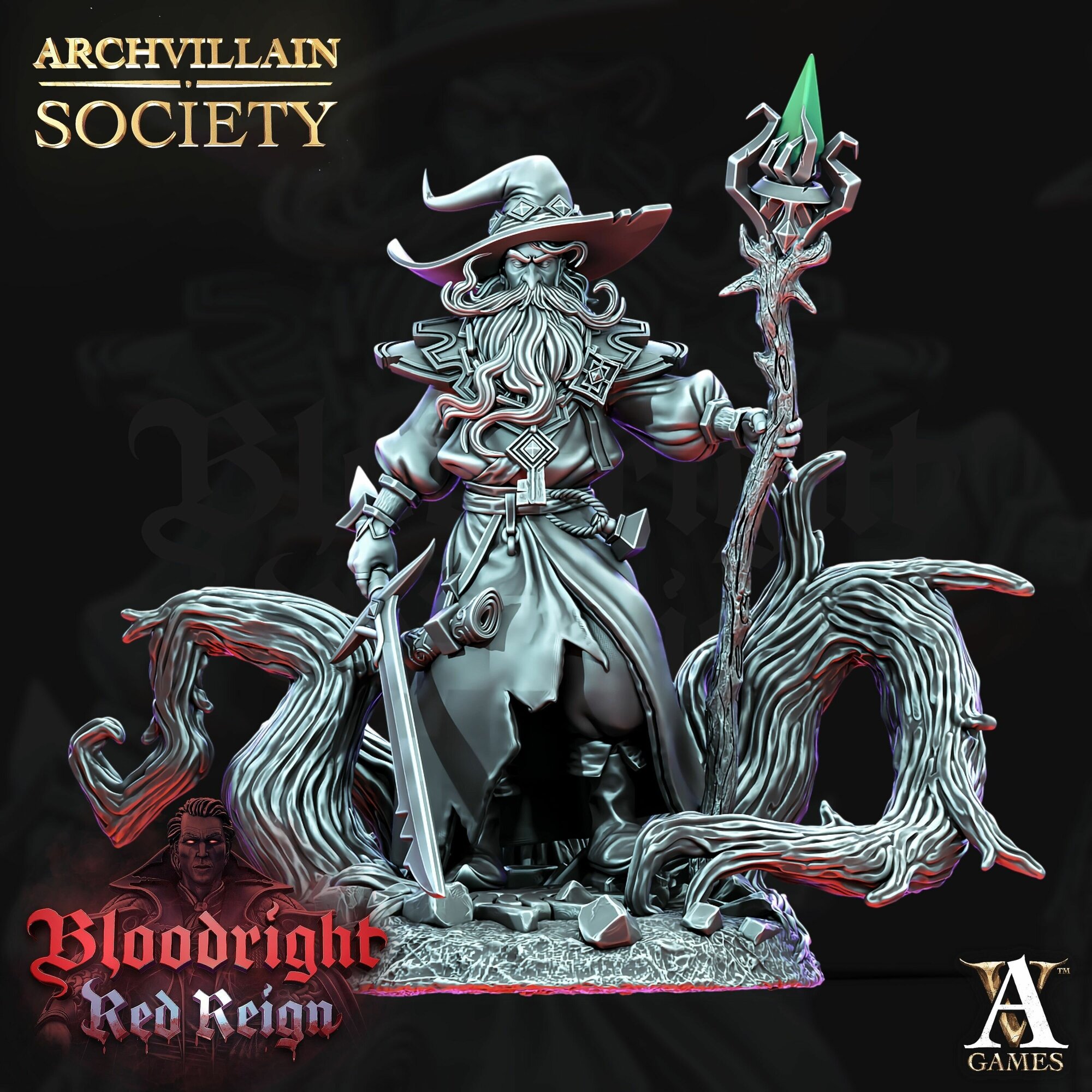 Миниатюра D&D "Страж природы" 32 мм (DnD, Dungeons & Dragons, ДнД, Подземелья и Драконы, Pathfinder)