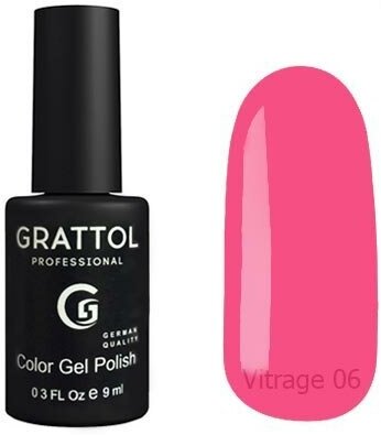 Grattol гель-лак Vitrage GTV06 9МЛ