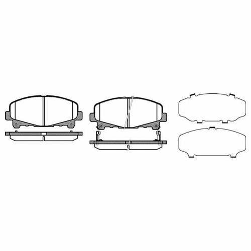 Комплект передних тормозных колодок Roadhouse 2139002 для Honda Accord IX, VIII