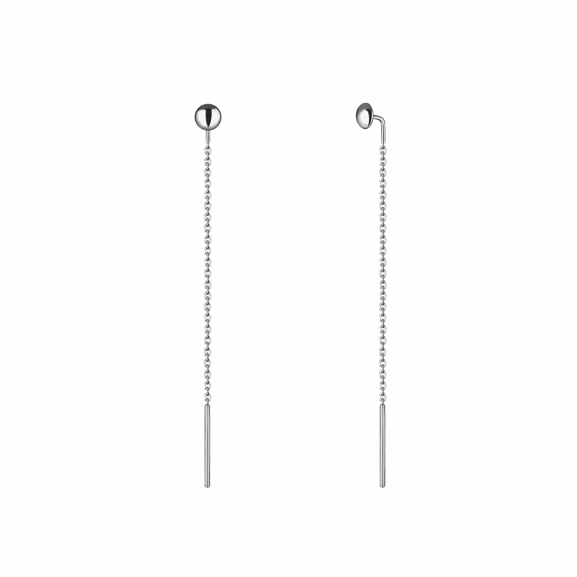 Серьги цепочки, серебро, 925 проба