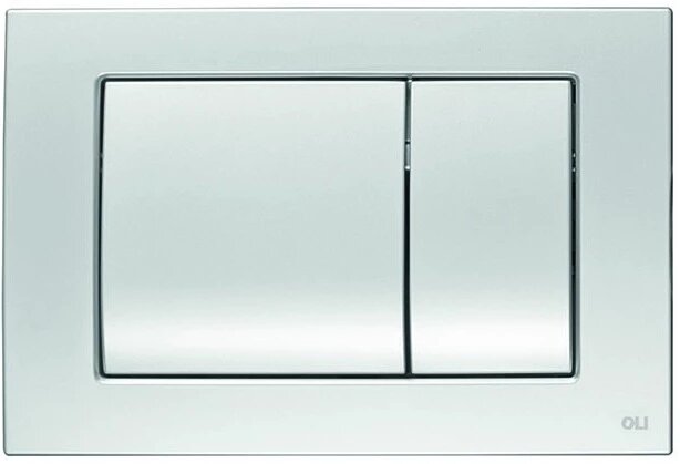 Кнопка смыва OLI Metal Dual 656006 для инсталляции, матовый хром