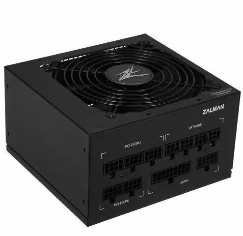 Блок питания Zalman 1200W (ZM1200-TMX) черный - 80+ Gold, ATX 20+4 пин, 4 pin + 4 pin x2 CPU, 12 SATA, 6 x 6+2 pin PCI-E