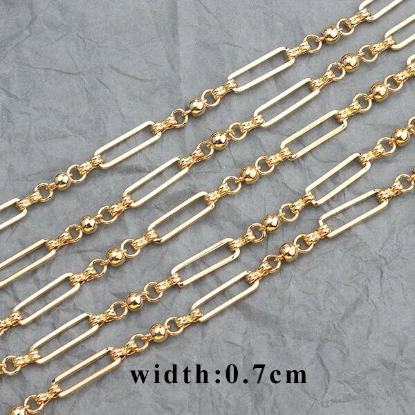 Цепочка для бижутерии YEGUI, позолота 18K, C5409