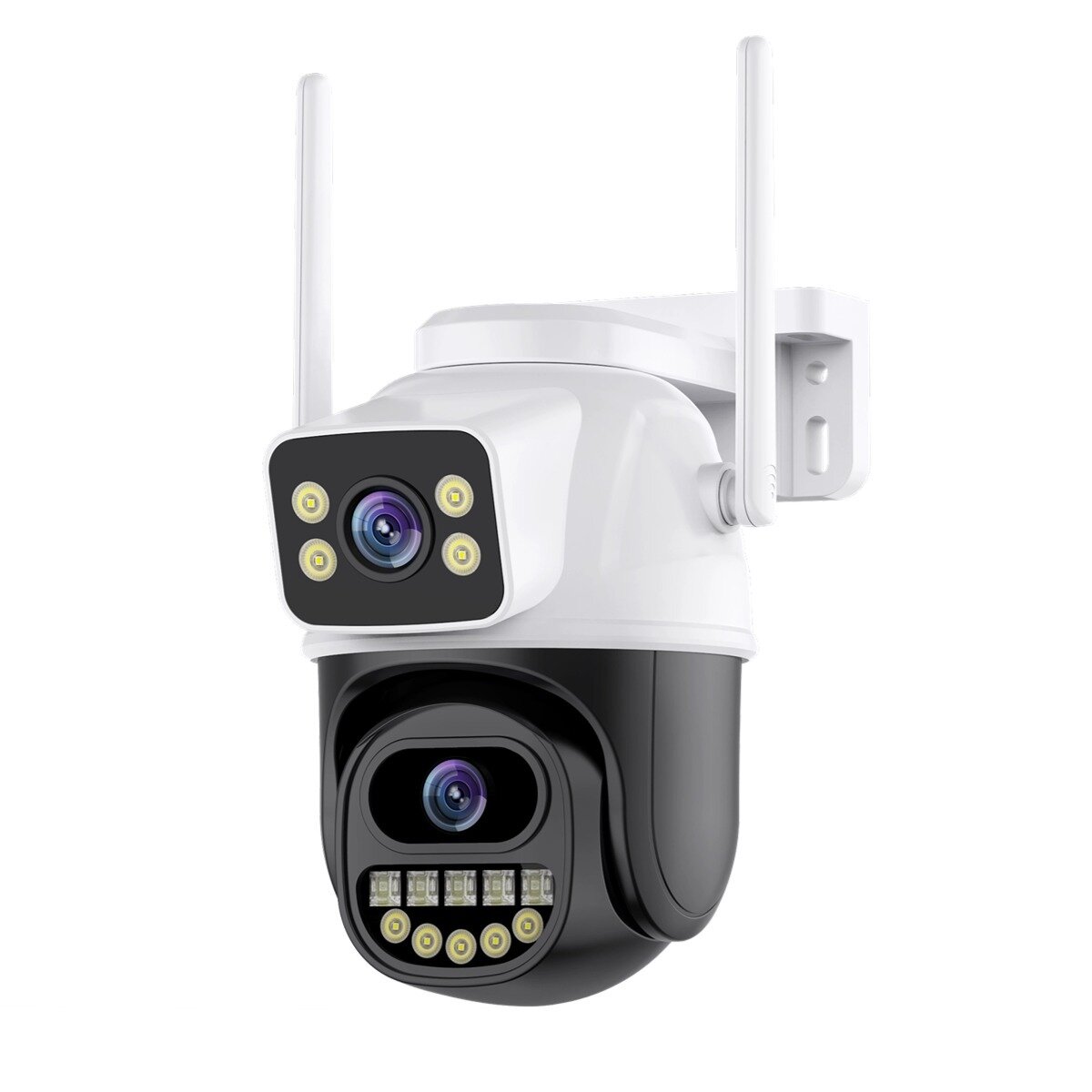 ICSEE Двойной экран 9 МП 5Х зум HD WiFi Дуальный камерный беспроводной домашний видеокамера безопасности черно-белый