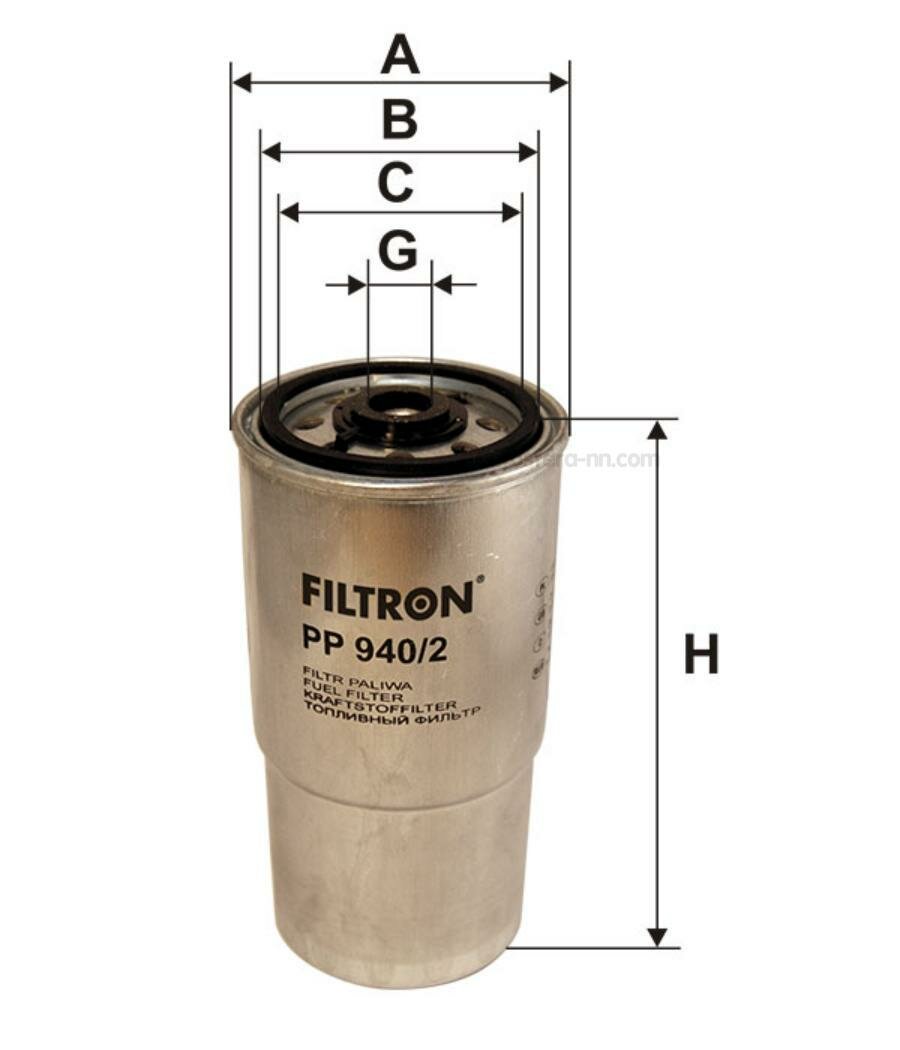 FILTRON PP9402 Фильтр топливный PP 940/2