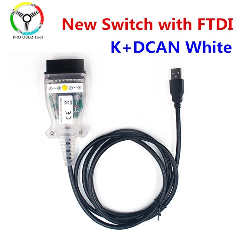 New Switch с FTDI K+DCAN White для BMW