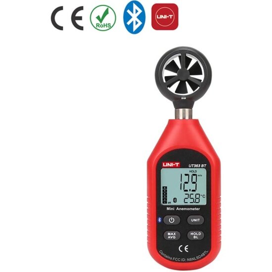 Мини-анемометр Uni-t UT363-BT