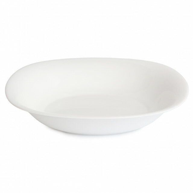 LUMINARC Карин белая глубокая стеклянная тарелка 21 см для сервировки повседневного стола