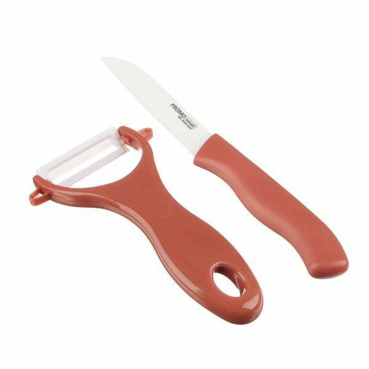 Набор 2 предмета Satoshi Промо (oвощеч. с, керамика лезв, керамика нож 8см)