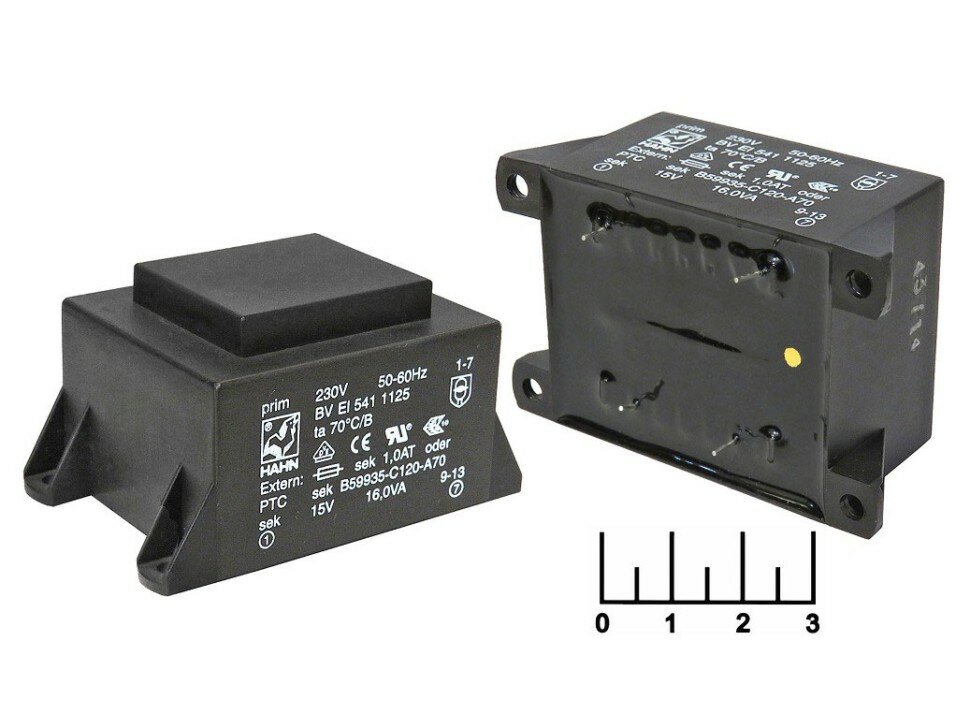 Трансформатор 15V 1.06A BVEI 541 1125