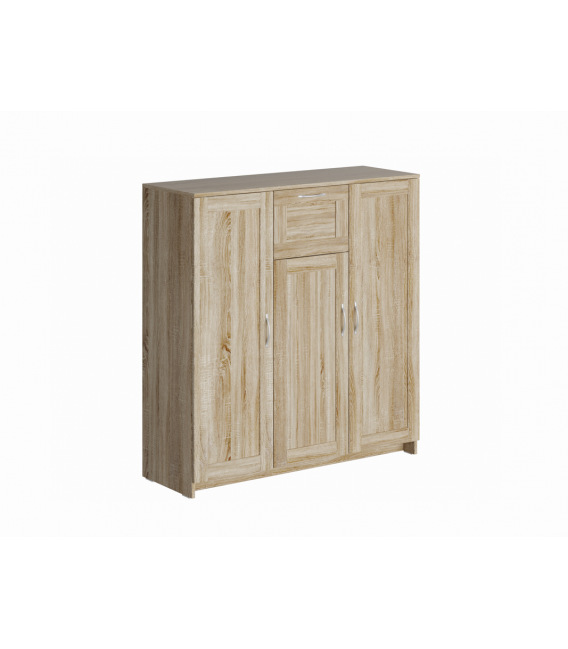 Тумба сириус трехдверная с одним ящиком, ДСП, цвет Дуб Сонома 2.02.03.320.3