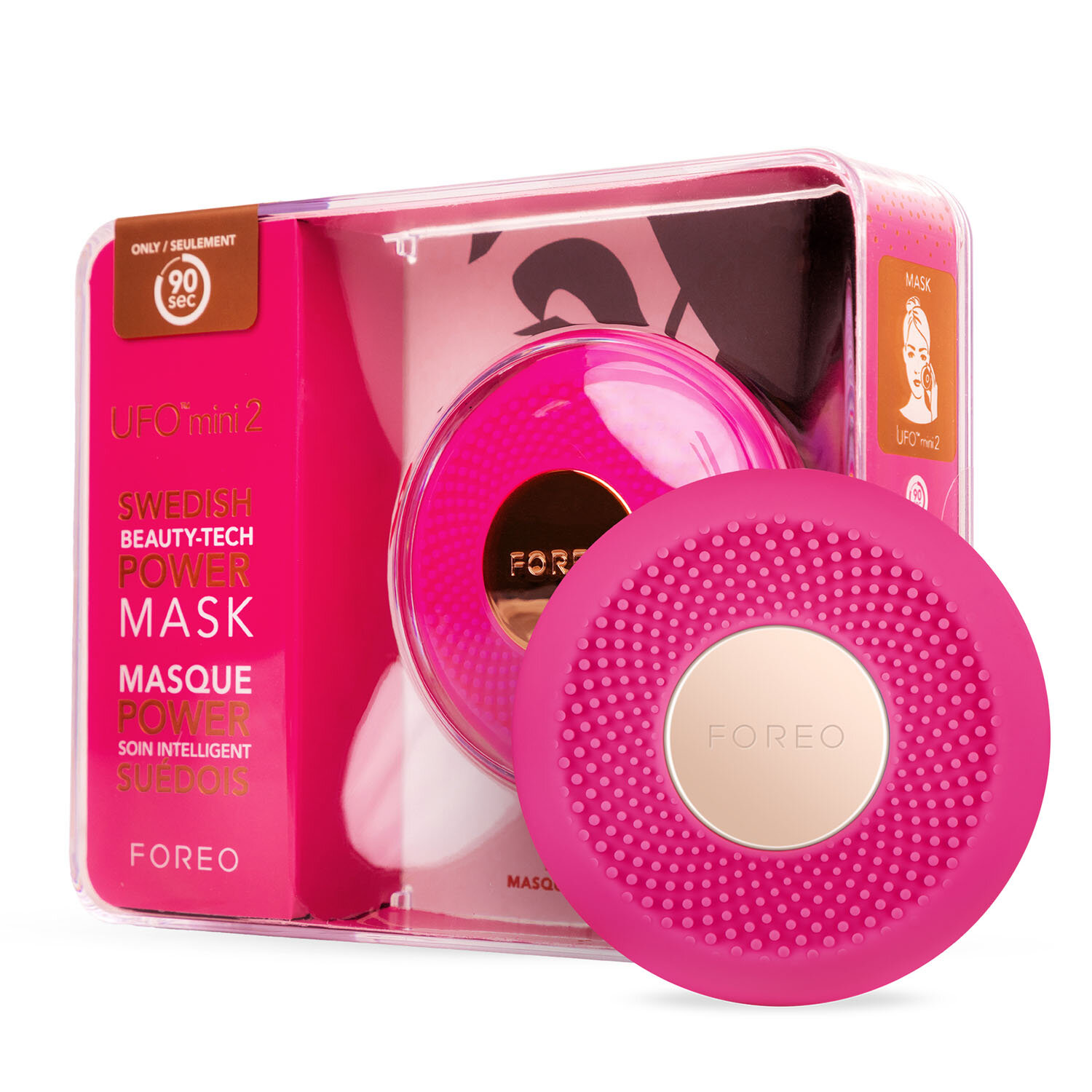 FOREO UFO mini 2 Cмарт-маска для всех типов кожи, Fuchsia