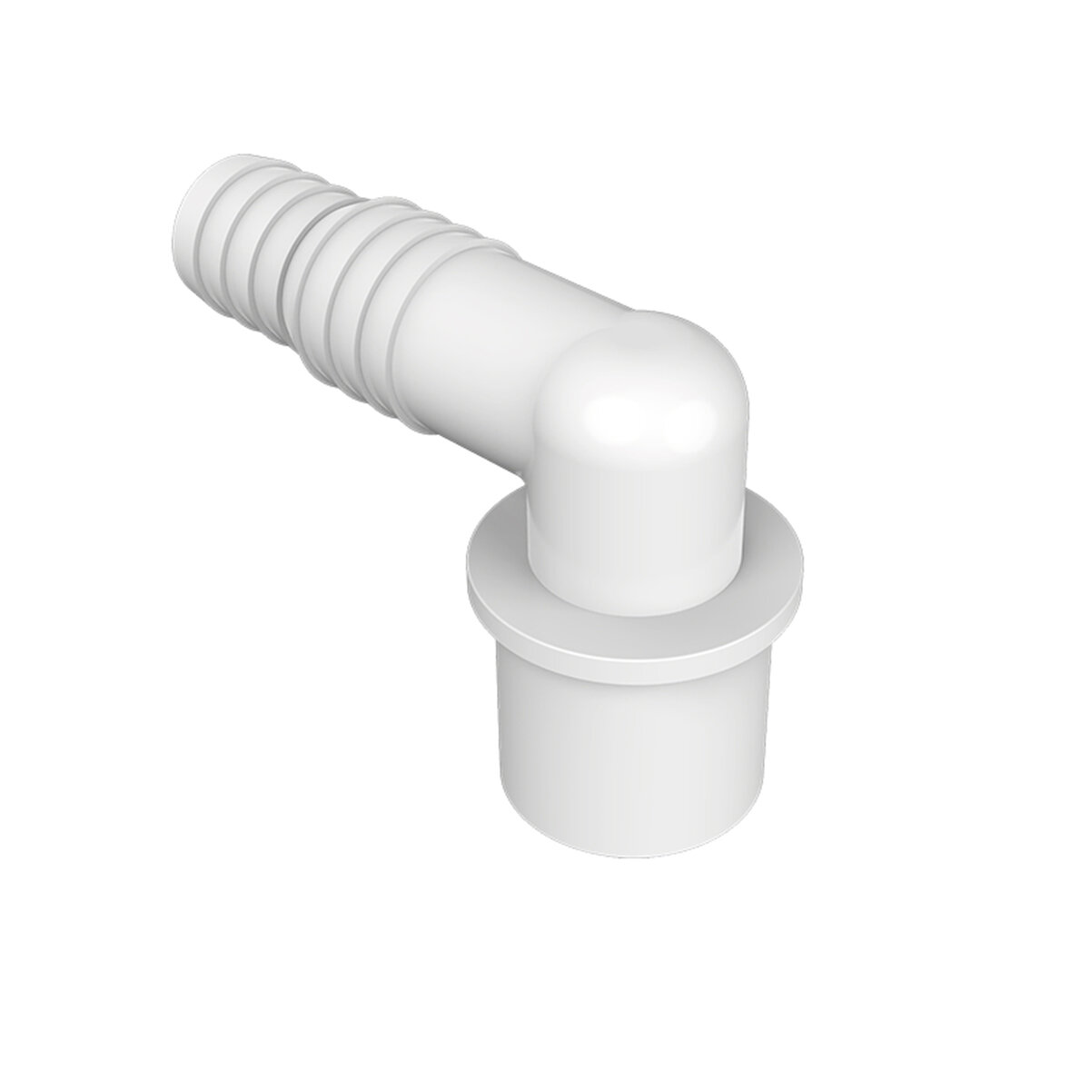 Адаптер Orio АГ-3132, для слива, с Г-образным отводом, пластик, белый