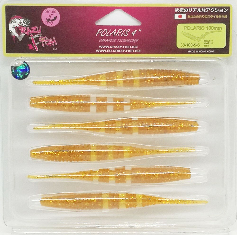 Силиконовая приманка Crazy Fish POLARIS 4 38-100-9-6