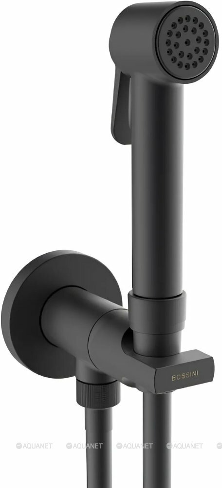 Смеситель с гигиеническим душем Bossini Paloma Brass E34007B.073 черный матовый
