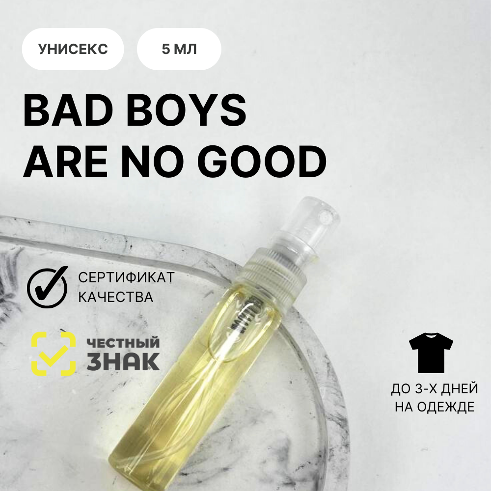Духи Bad Boys Are No Good, A-63, Aromat Perfume, 5 мл