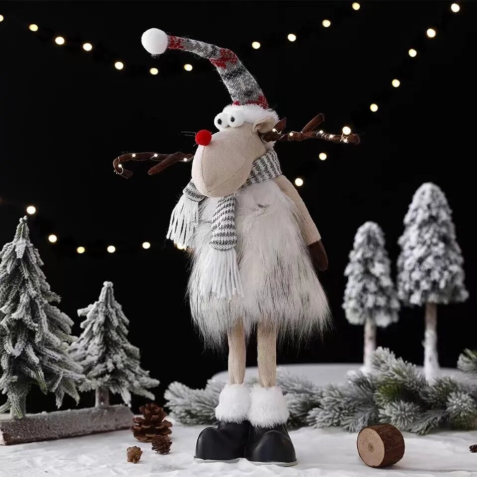 "Олень с подсветкой" - новогодняя фигура высотой 68см и длиной 22см