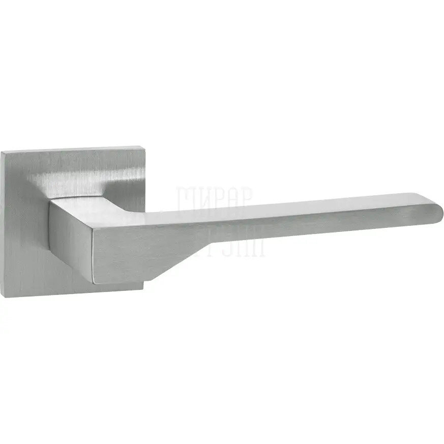 Дверная ручка Ajax (Аякс) на квадратной розетке "CLEVER" JS хром