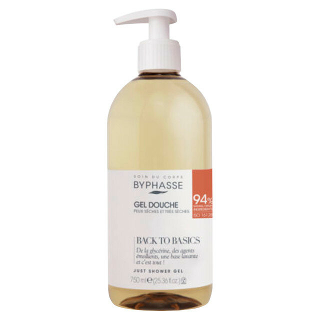 Гель для душа BYPHASSE Back to Basics для сухой кожи 750мл