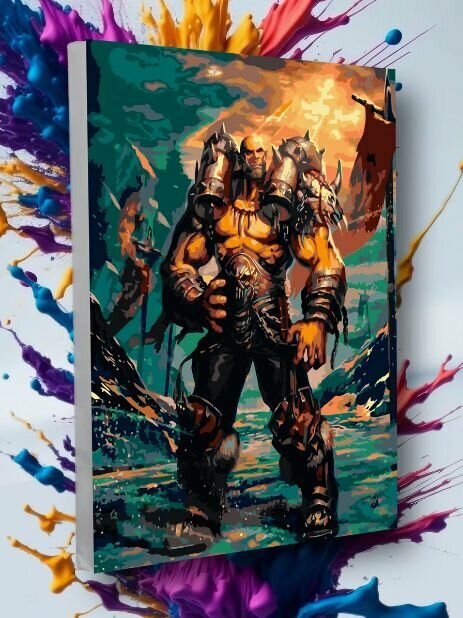 Картина по номерам Гаррош Адский Крик Warcraft Варкрафт 40*50