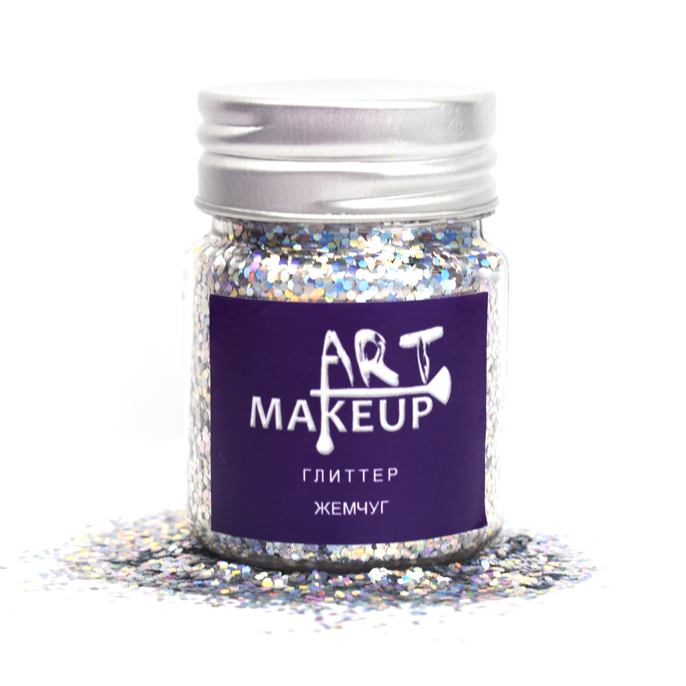 Глиттер блестки для лица и тела Artmakeup, Жемчуг