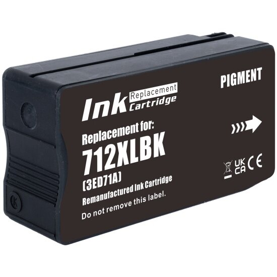 NV Print Струйный картридж 712 (NV-3ED71A) Black для HP DJ T210/T630 (80 мл) совместимый