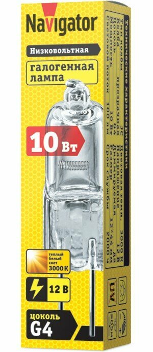 Navigator JC G4 12V 10W прозрачная NH-JC-10-12-G4-CL 94209