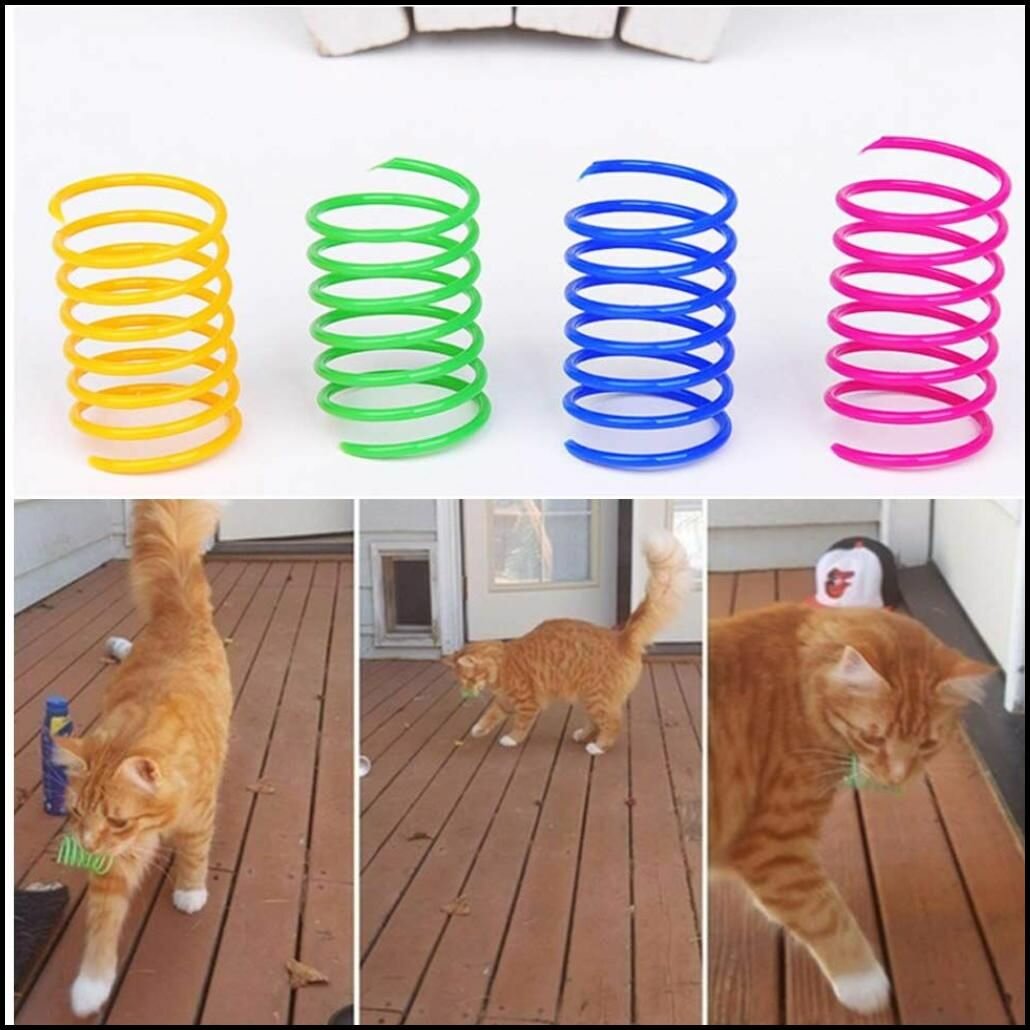 Цветные забавные весенние игрушки для кошек, игрушки для домашних животных
