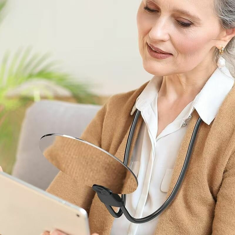 Регулируемая лупа для вышивания крестом 11 см, удобная лупа на шею для чтения, рисования и рукоделия