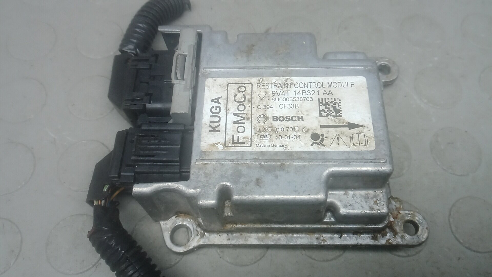 Блок управления airbag FORD KUGA 1, Номер 9V4T14B321AA, 0285010701