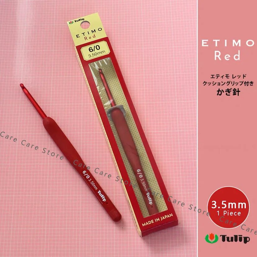 Крючок для вязания Tulip Etimo красный 1,8-6,5 мм 1piece 3.5mm