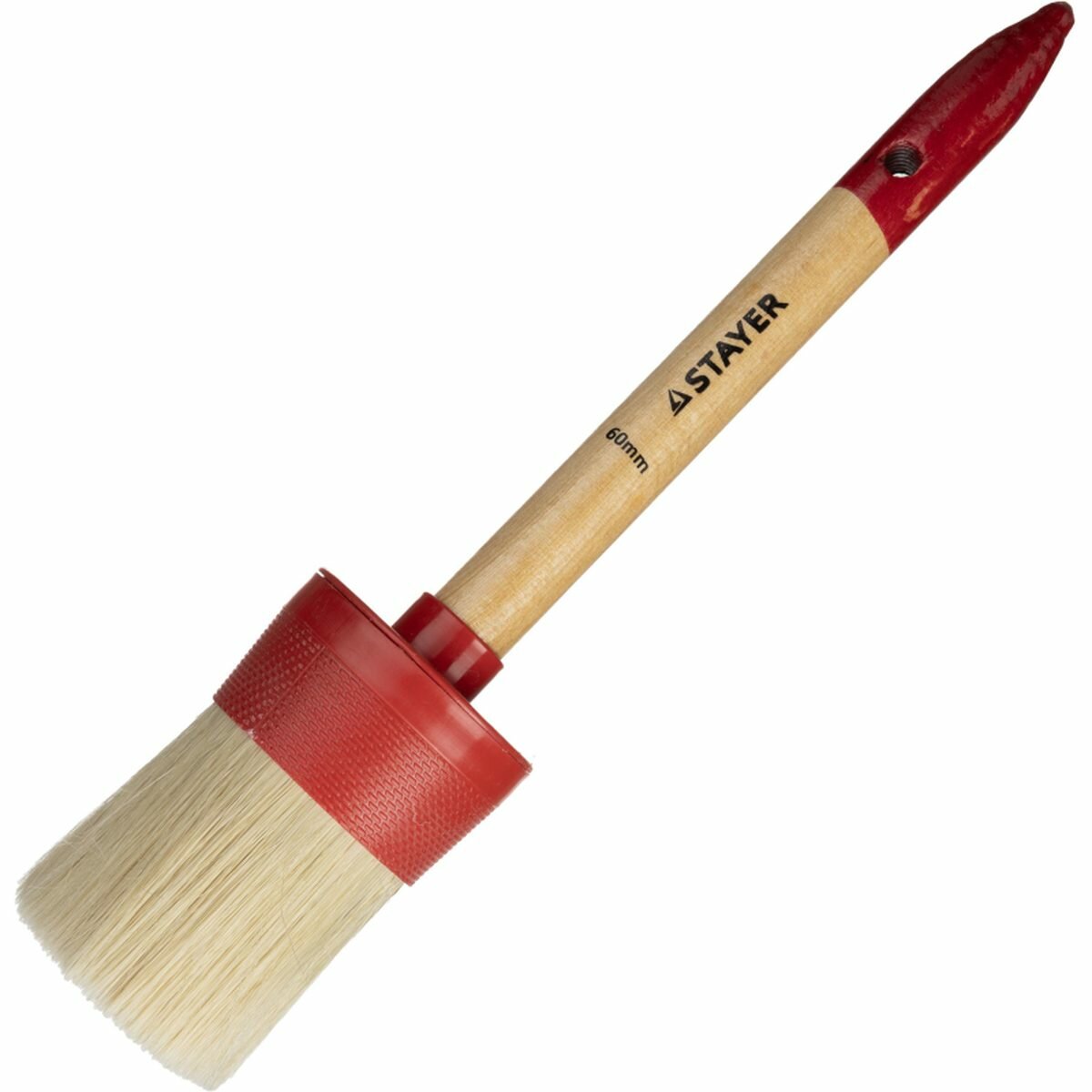 Кисть малярная круглая Stayer Master из натуральной щетины 60мм (0141- 60), 6шт.