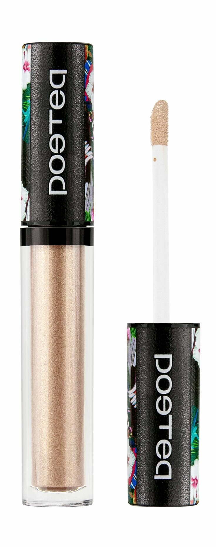 POETEQ Тени для век Eye shadow cream-metallic Exotic для сверкающего покрытия, 4 мл, 15 светло-золотой