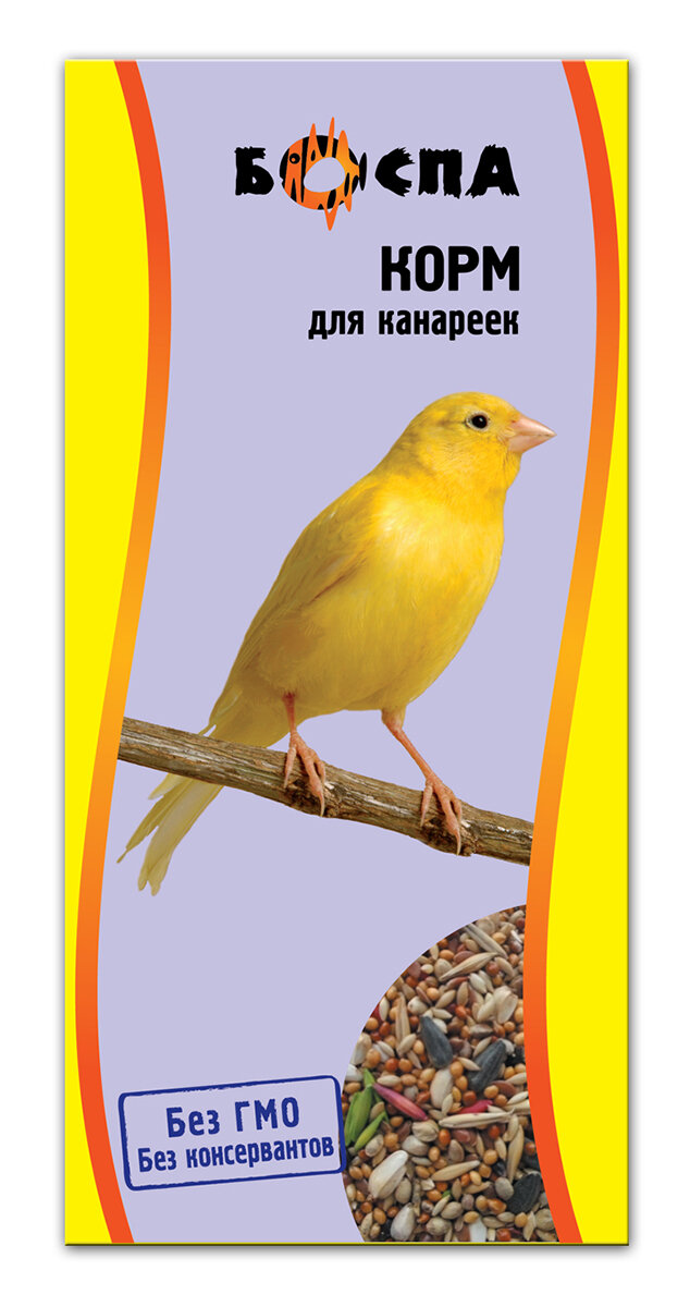 Корм для канареек 500г коробка боспа 1/20