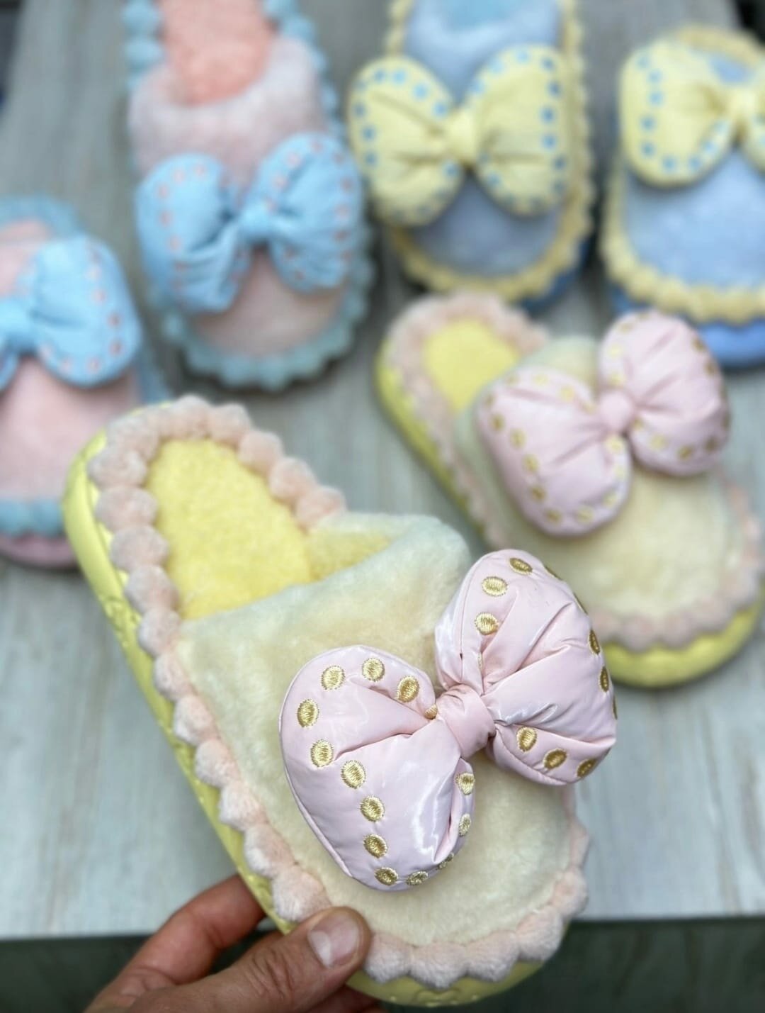 Тапочки ТАПОЧКИ ДОМАШНИЕ ЖЕНСКИЕ желтые