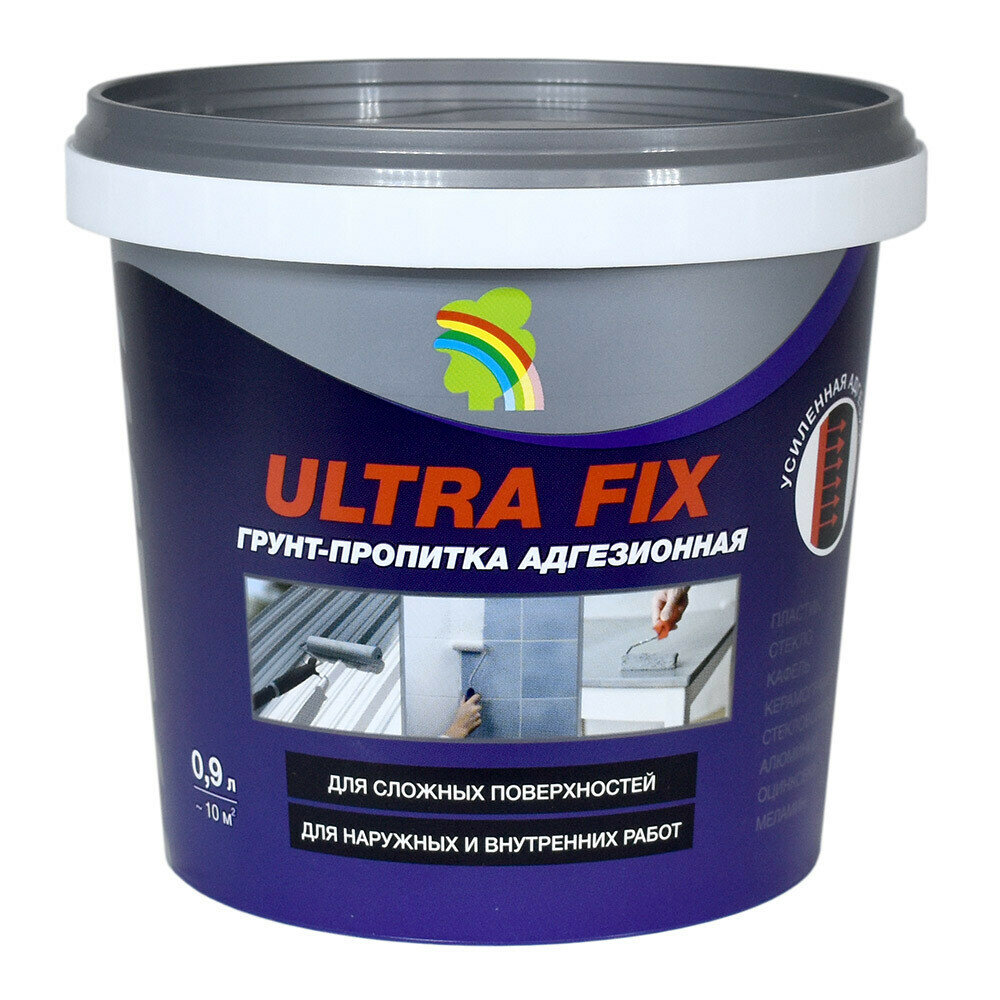 Грунт Радуга Ultra Fix глубокого проникновения адгезионный 0,9 л