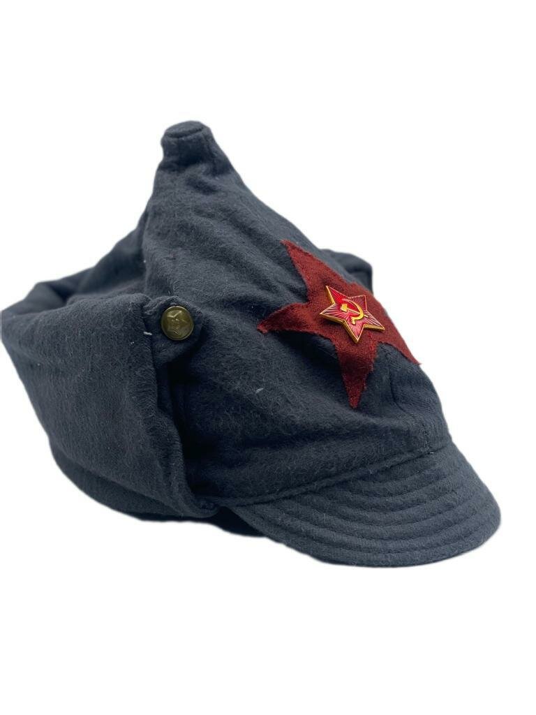 Шапка Буденовка РККА, НКВД, летний шлем, Байковый, Красная звезда, Богатырка, демисезонная