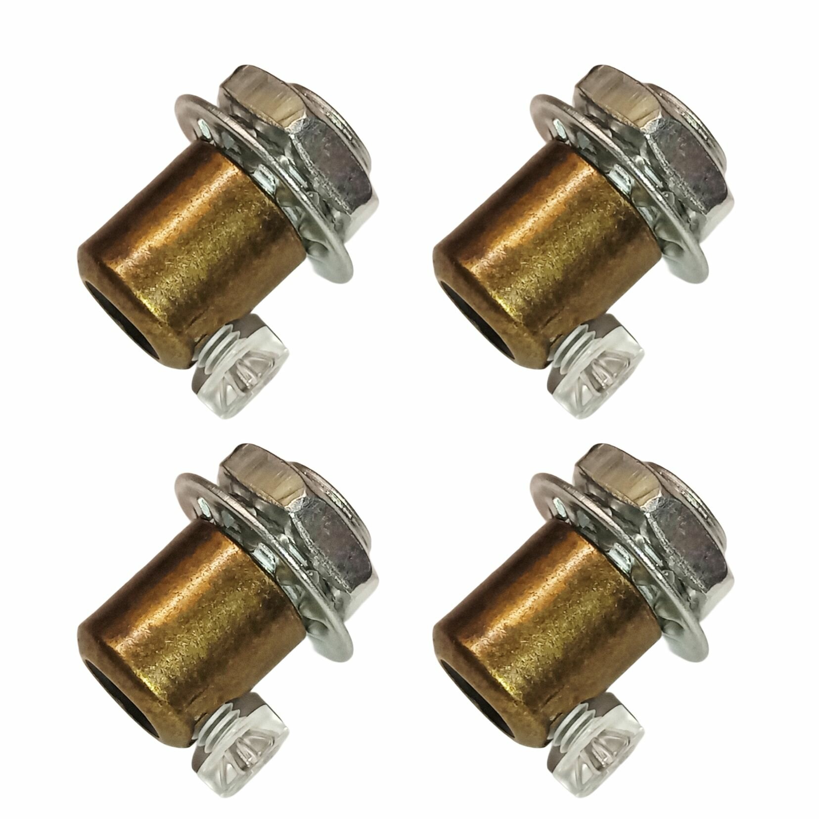 Зажим винтовой для провода люстры бронза (комплект 4шт)