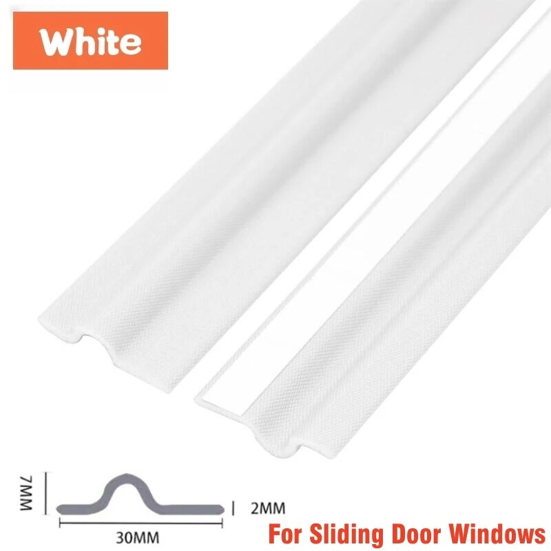 Звукоизолирующая уплотнительная лента для окон 6 м B Type-white, 2M