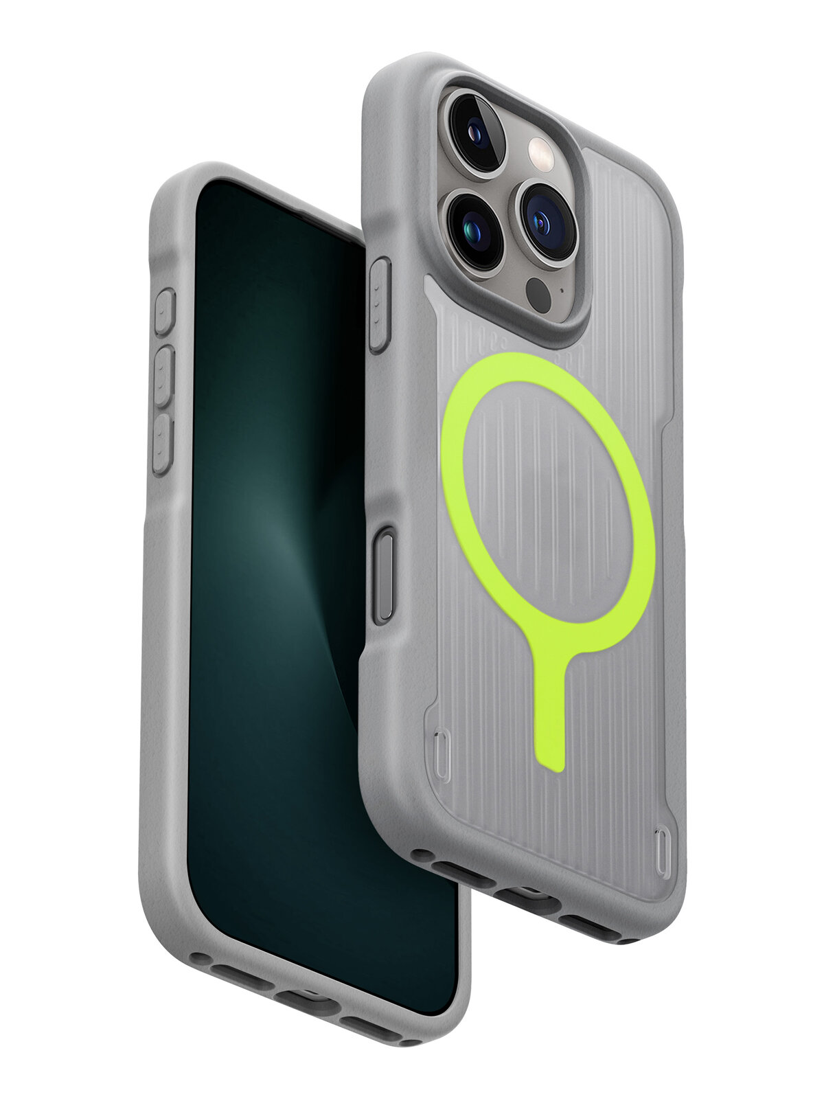 Uniq для iPhone 16 Pro Max чехол Combat Active Stone Grey (MagSafe)