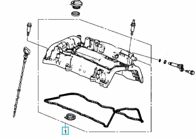 Крышка клапанная для автомобиля Honda Accord/CR-V 2.4 л; Артикул Honda: 12310RDFA01 (Оригинал)