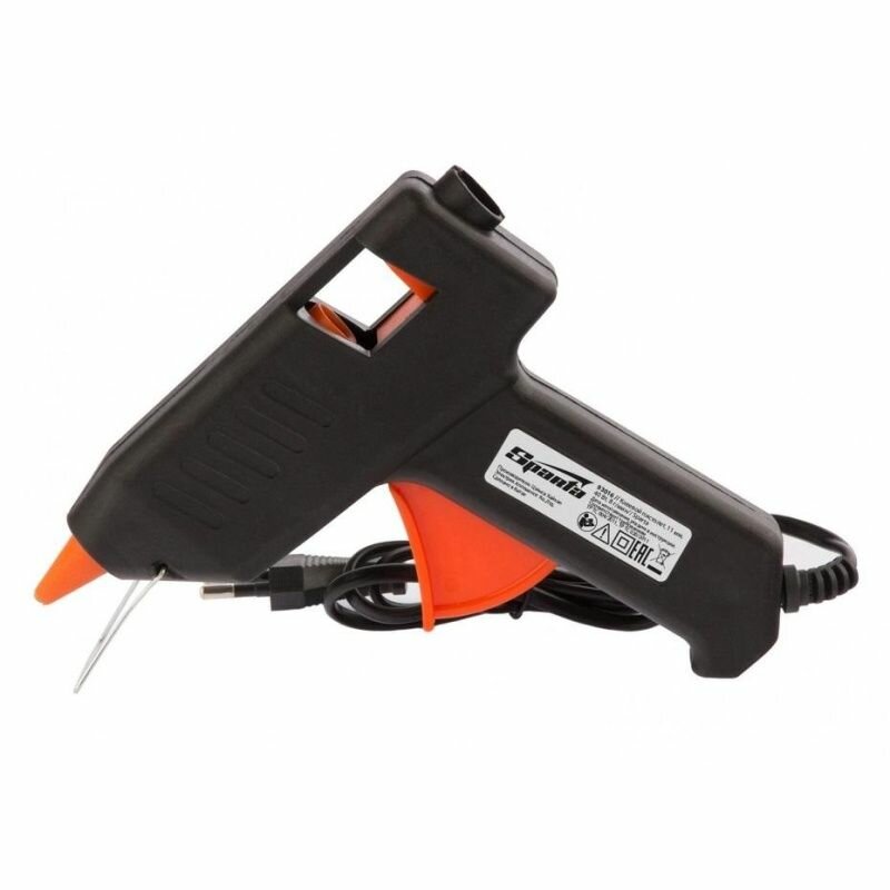 Клеевой пистолет Sparta Сетевой, 11 мм, 40 Вт, 2 стержня (93016)